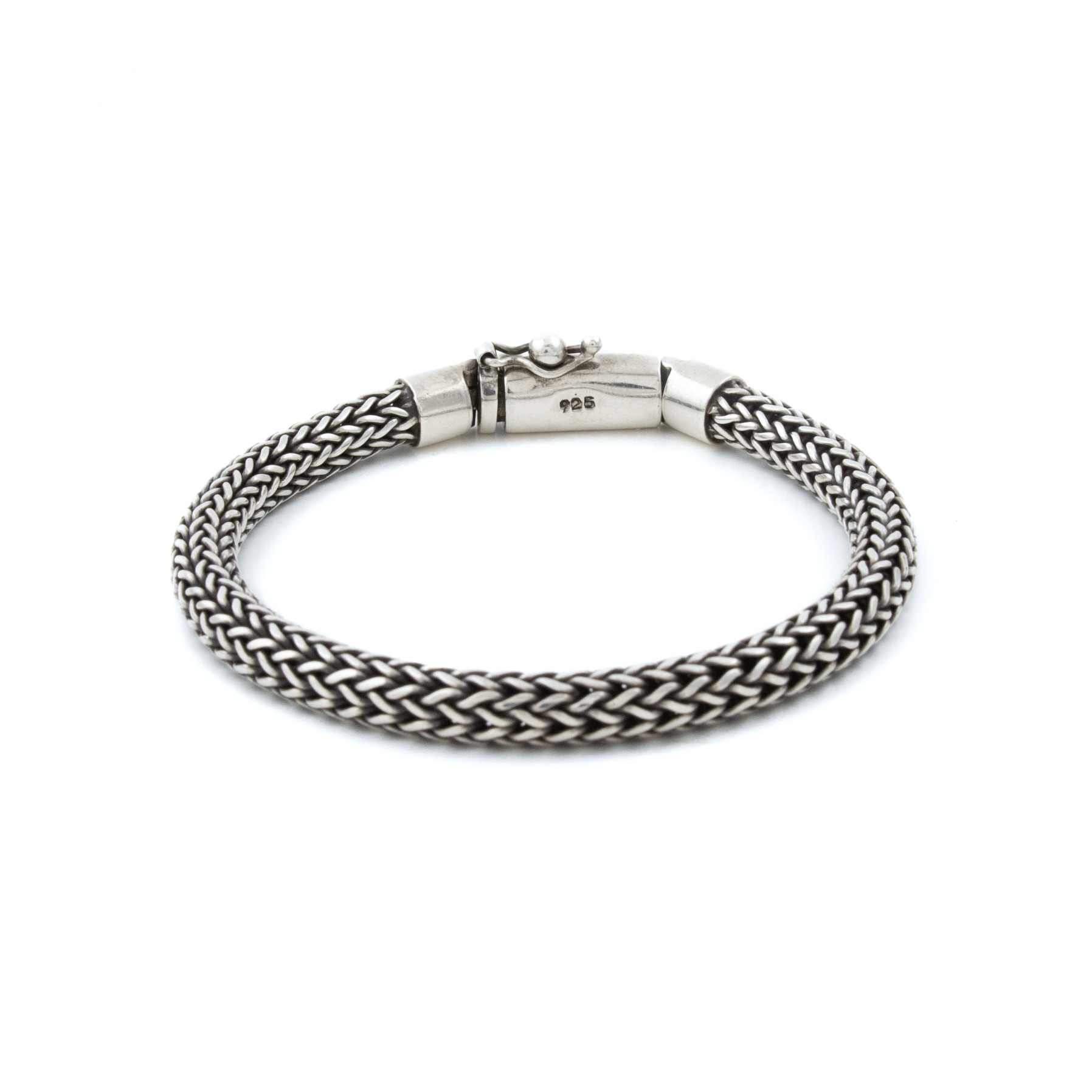 Silver x Balinese Braided Snake Link Bracelet – Kingdom Jewelry
